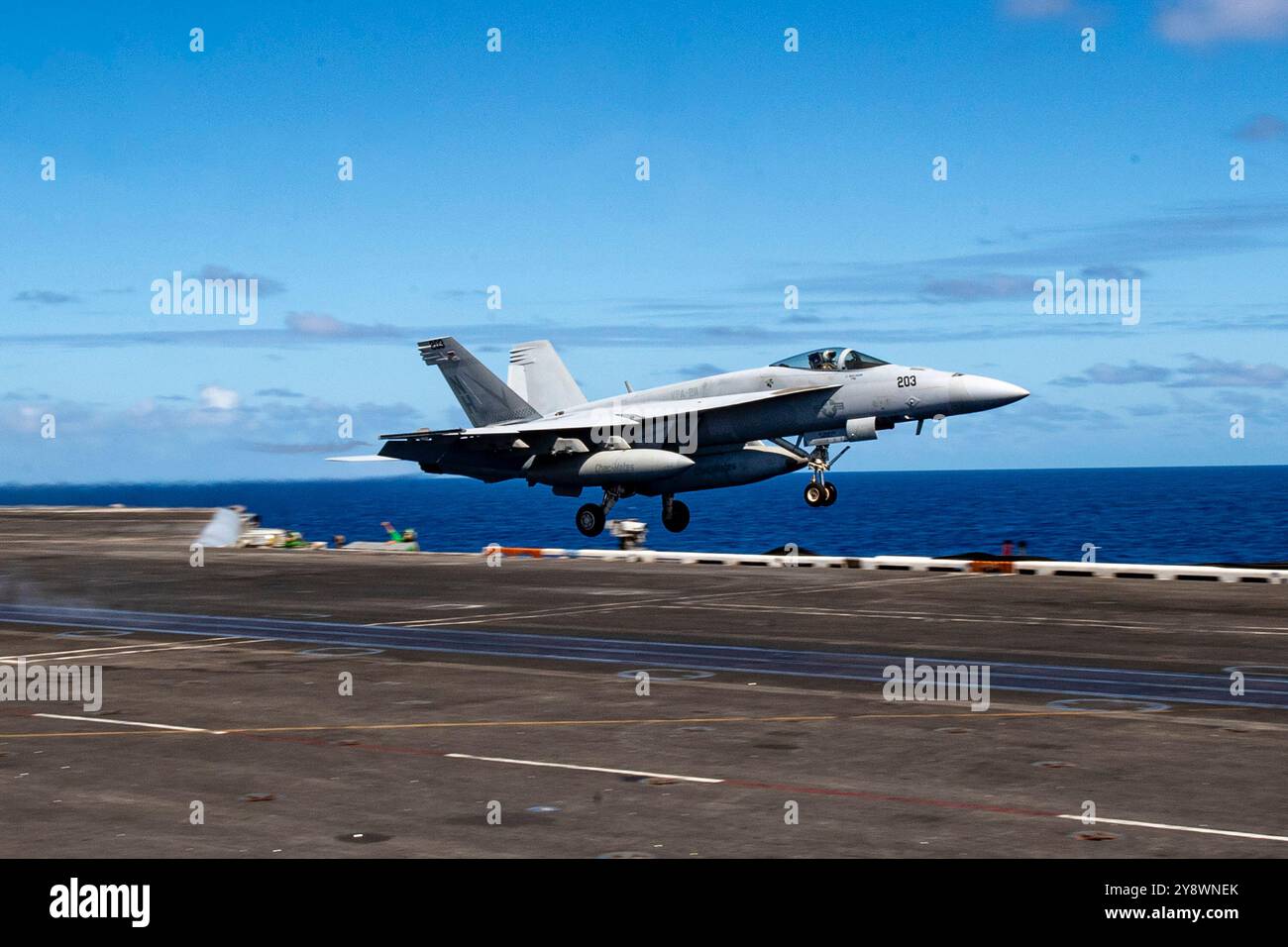 PACIFIC OCEAN (Oct. 3, 2024) An F/A-18E Super Hornet jet fighter ...