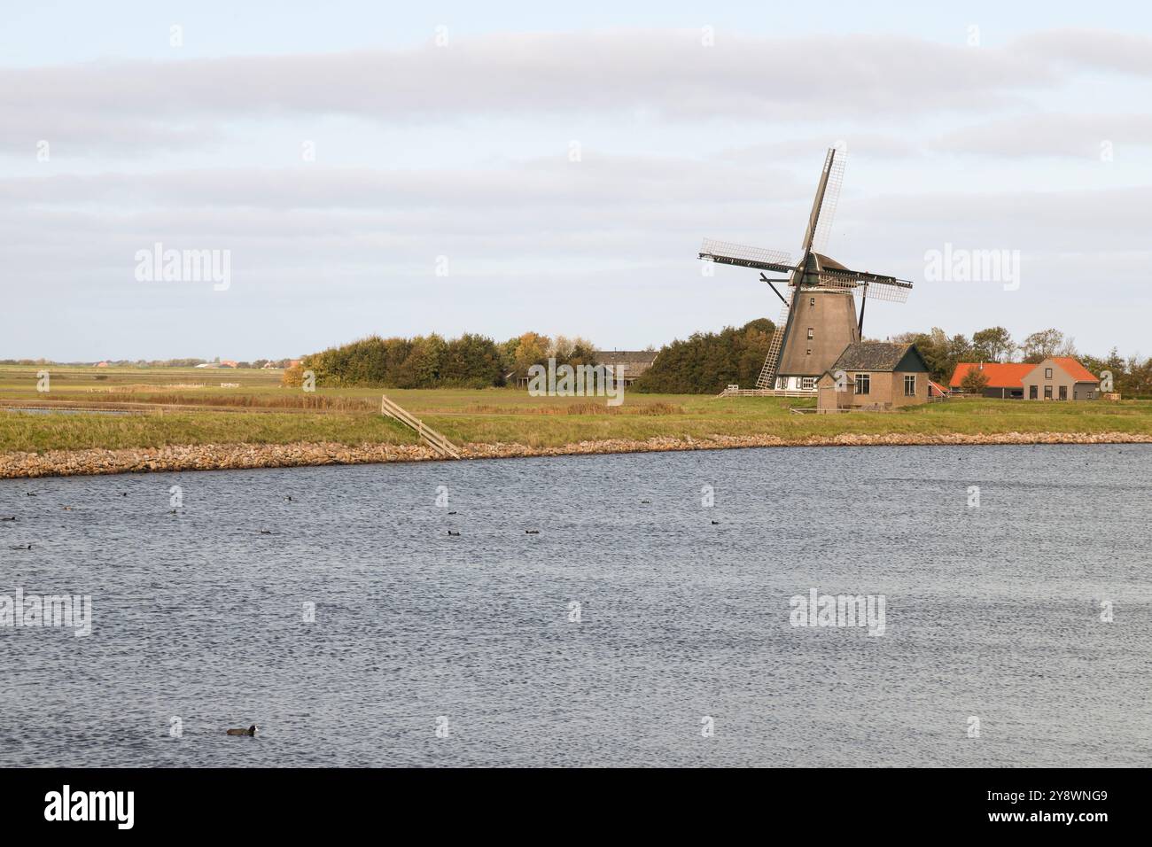 Polder mill - Het Noorden, near of the small village of Oosterend on ...