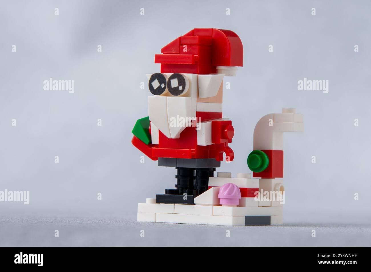 Santa Claus. Lego constructor from mini bricks and details. Children's ...