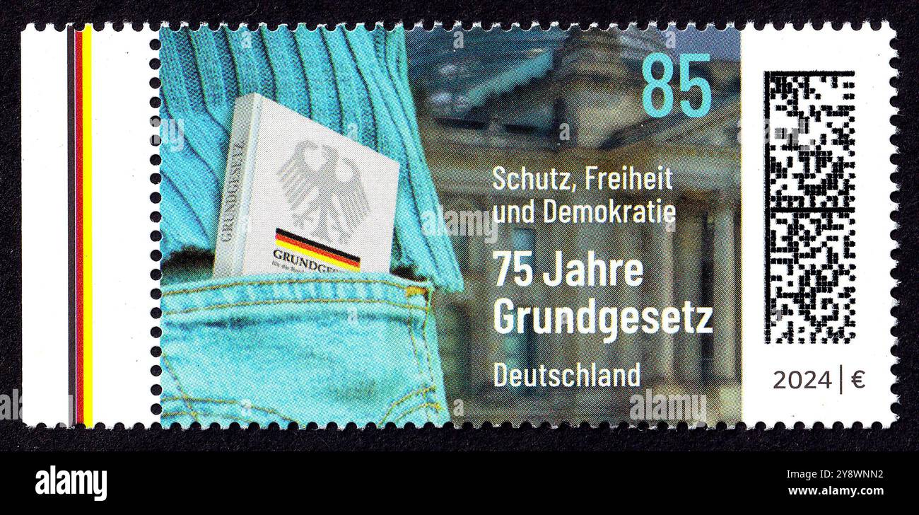 RECORD DATE NOT STATED Briefmarke Deutsche Post 2024: 75 Jahre ...
