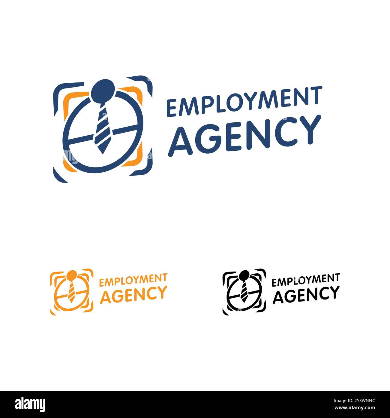 employment agency recruit company logo design Stock Vector Image & Art ...