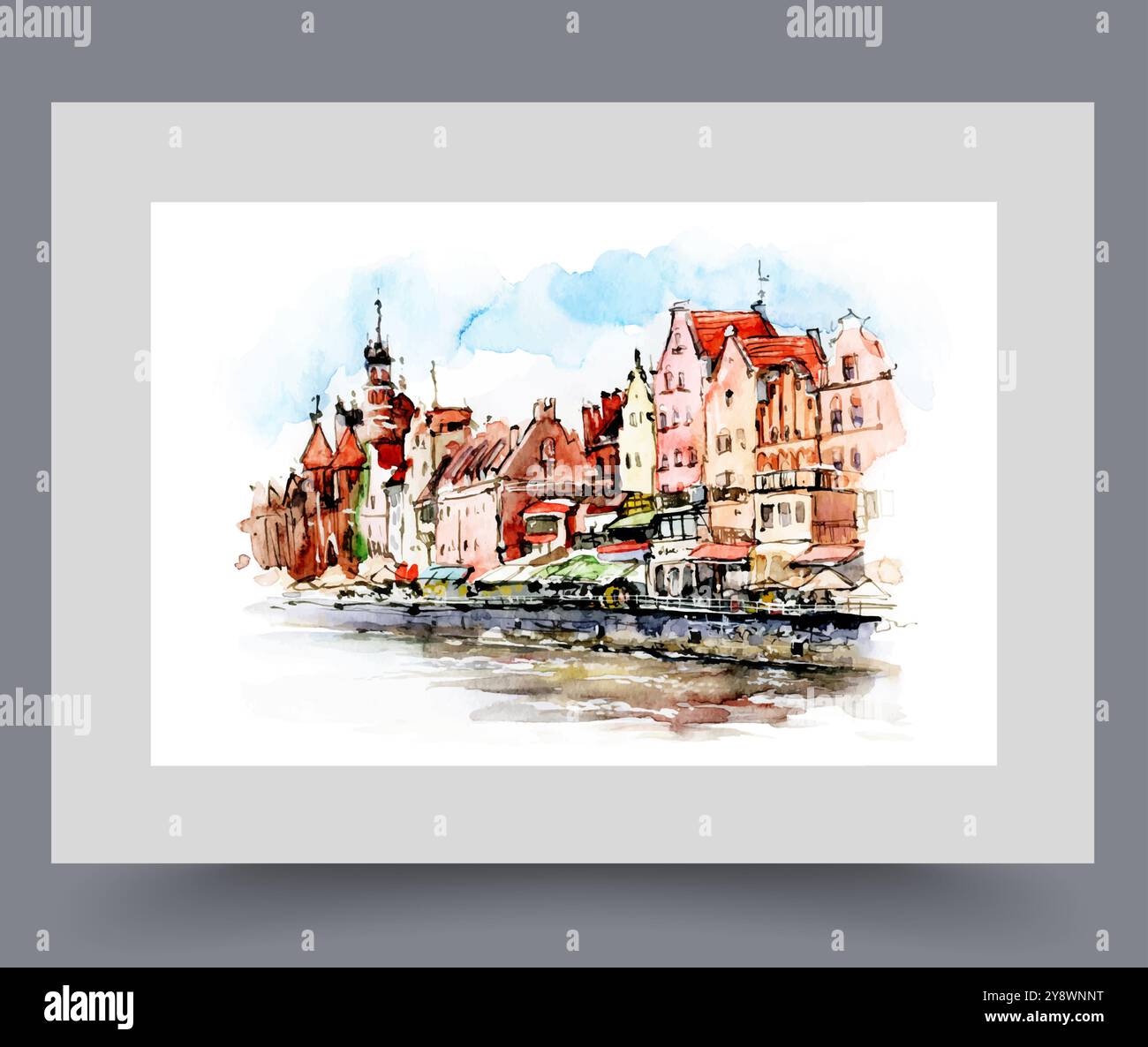 Polish waterfront Stock Vector Images - Alamy