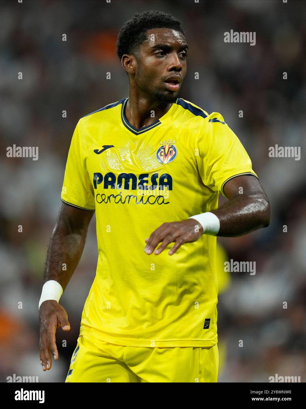 Madrid, Spain. 05th Oct, 2024. Logan Costa of Villarreal CF during the ...