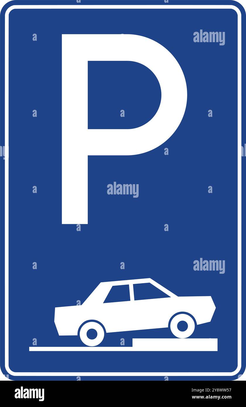 Park on the sidewalk, Stopping and Parking signs, Highway Signs ...