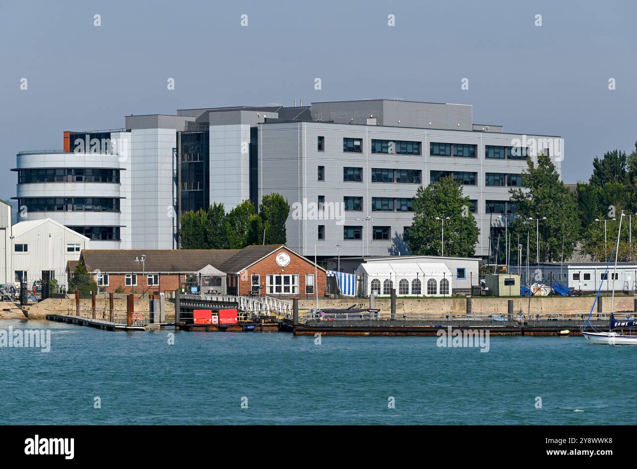 Navy Command HQ building on Whale Island in Portsmouth. October 2023 ...