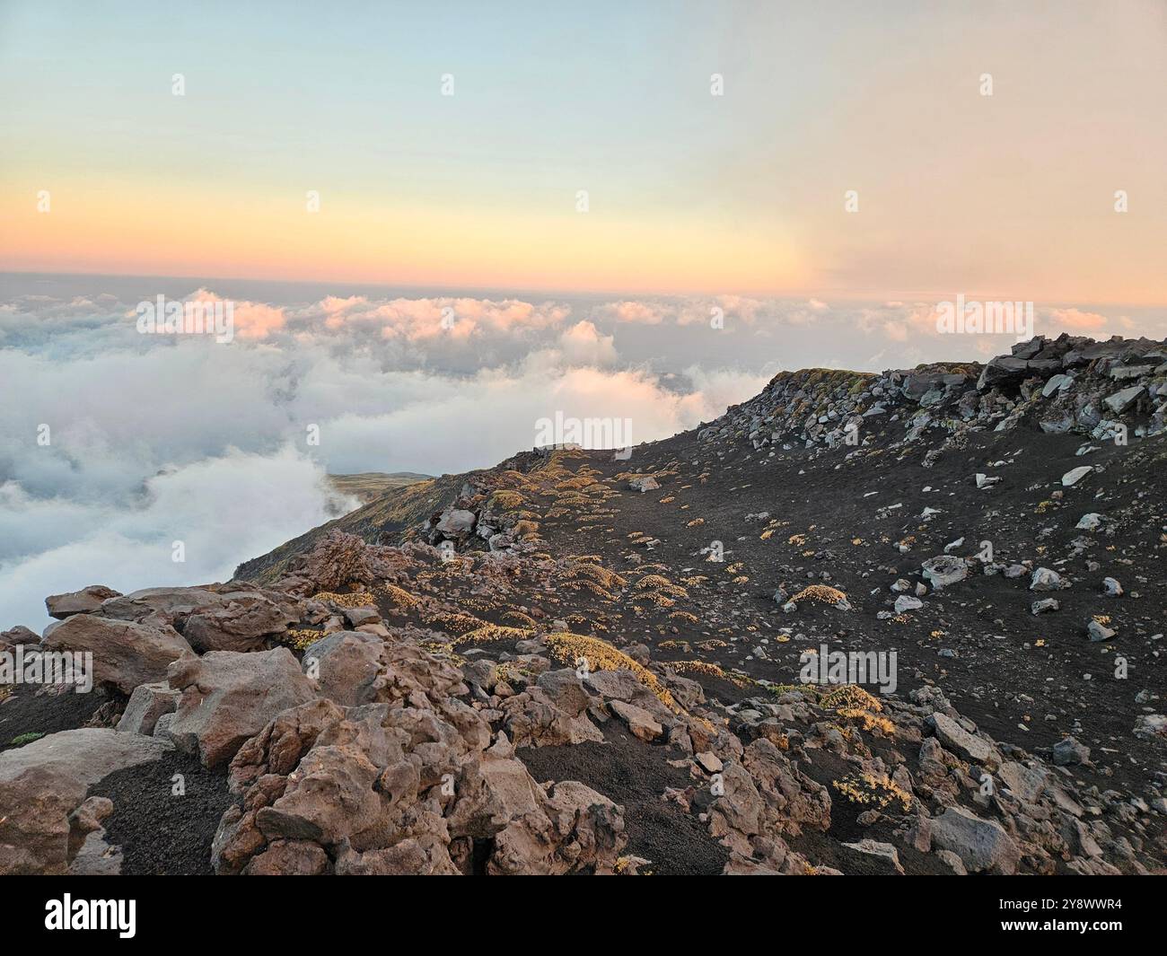 Volcano tour on Mount Etna in Sicily, Italy Stock Photo - Alamy