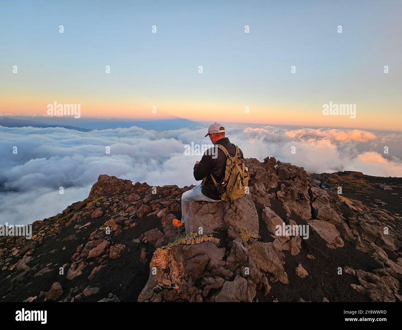 Volcano tour on Mount Etna in Sicily, Italy Stock Photo - Alamy