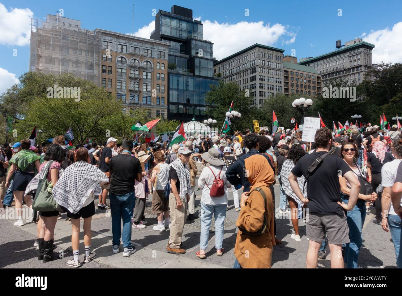 Pro- Palestinian demonstration, Union Square,Manhattan, New York, USA ...