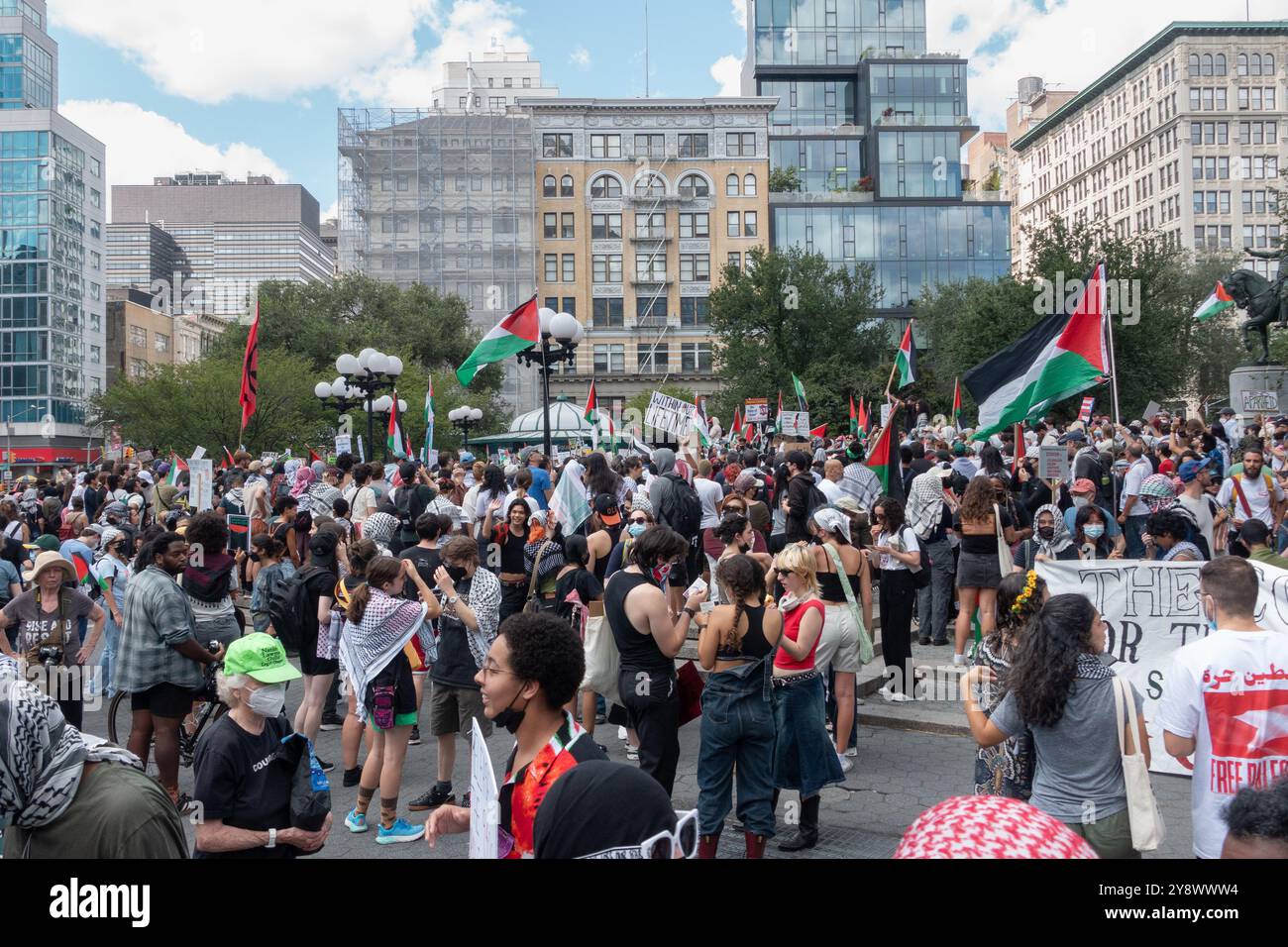 Pro- Palestinian demonstration, Union Square,Manhattan, New York, USA ...