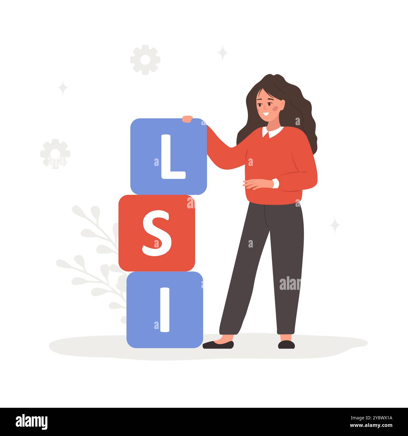 Lsi Keyword Service Latent Semantic Indexing Search Engine Marketing Vector Illustration In