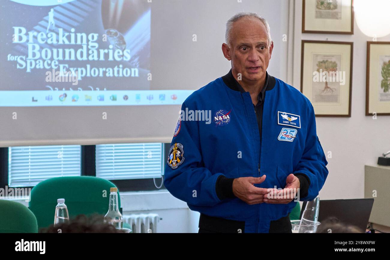 10-05-2024 - NASA Astronaut Danny Olivas at a conference in Bari Stock ...