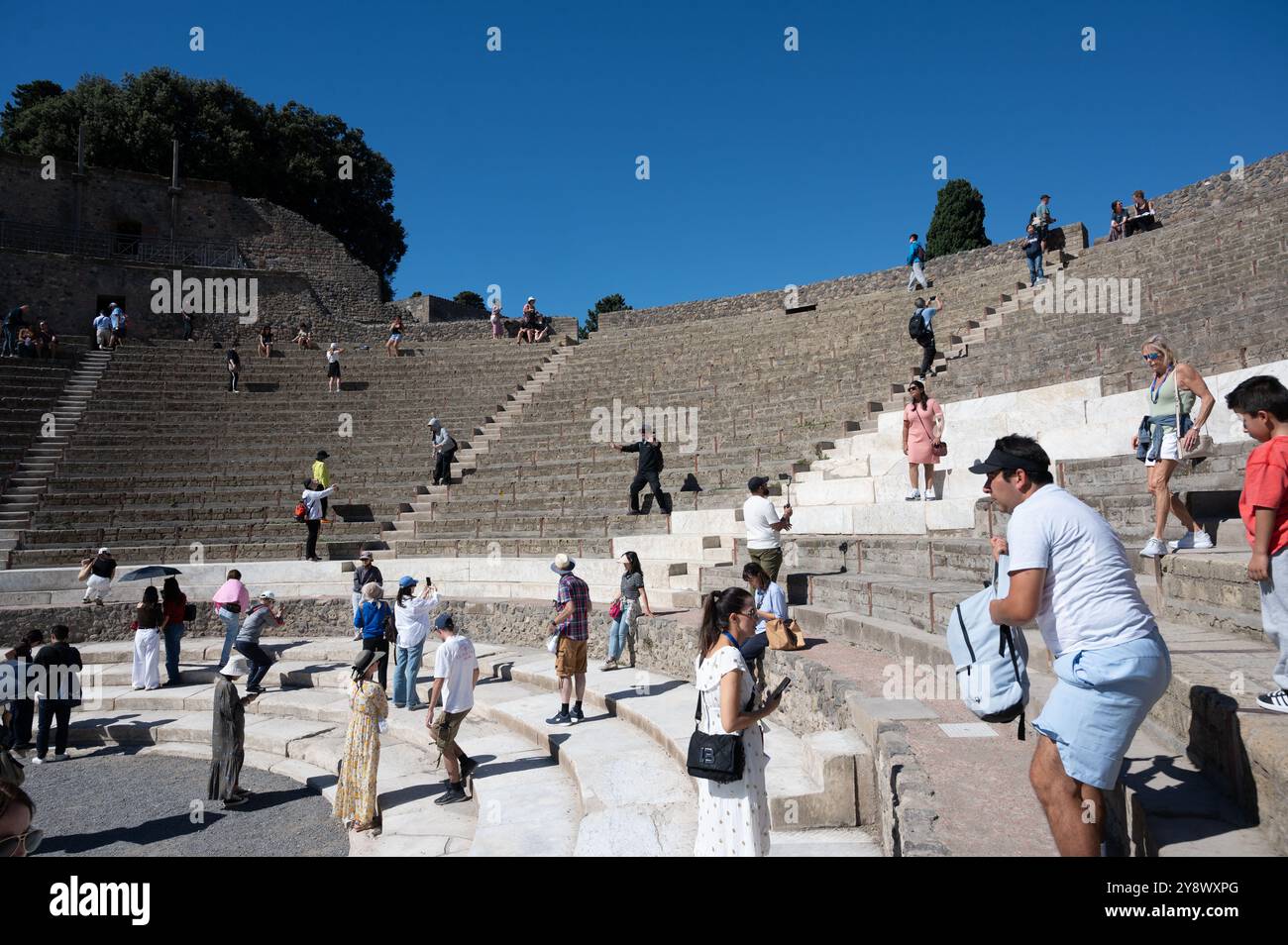 Amphitheatre in Pompeii, which was an ancient city located near Naples ...