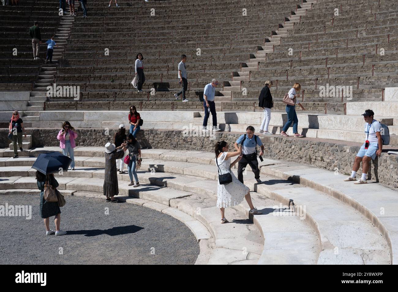 Amphitheatre in Pompeii, which was an ancient city located near Naples ...