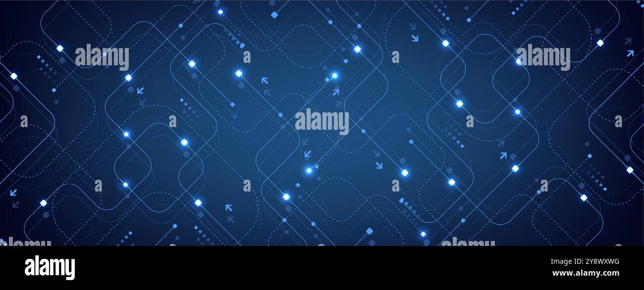 Abstract digital technology background. Digital tech motherboard ...