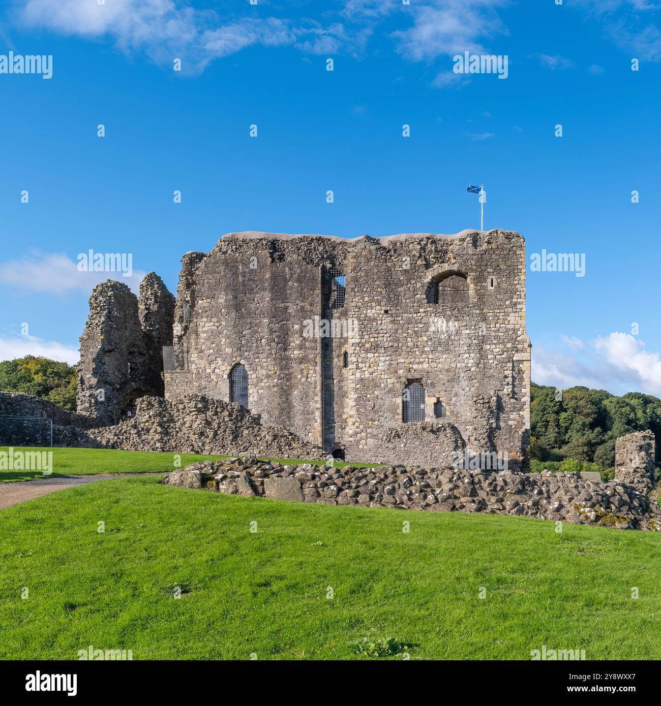 Dundonald, Scotland, UK - September 11, 2024: Dundonald Castle recently ...