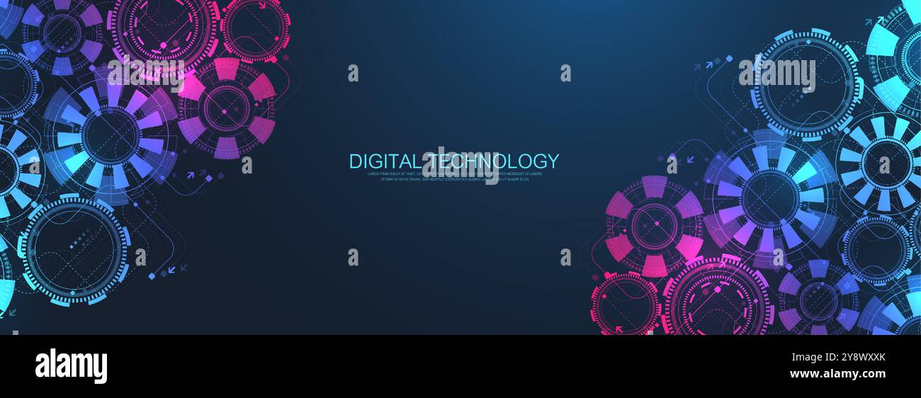 Abstract digital technology background with circuit board texture ...