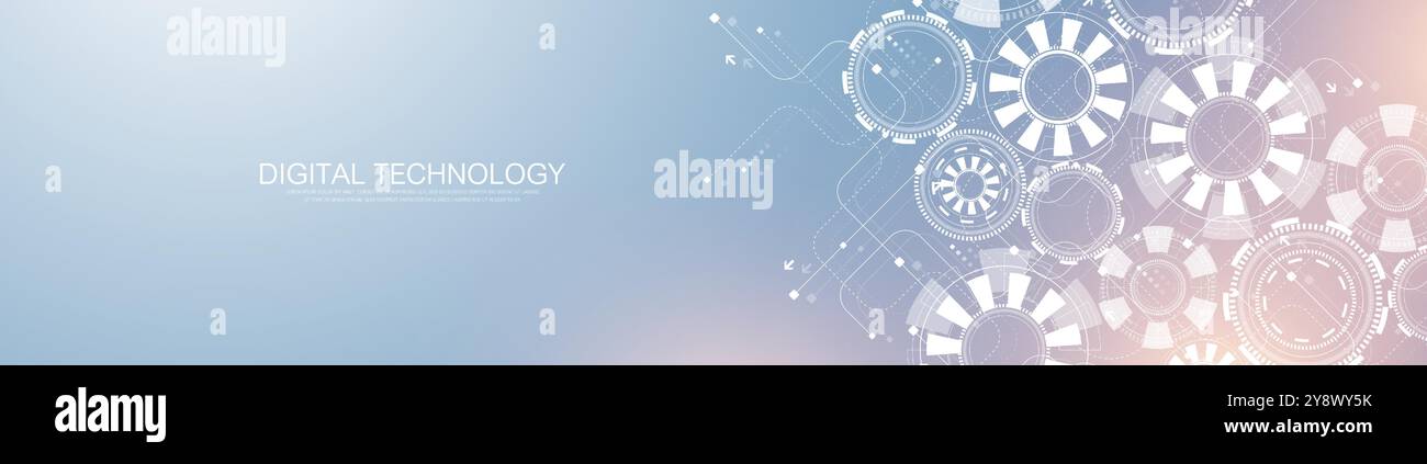 Abstract digital technology background with circuit board texture ...