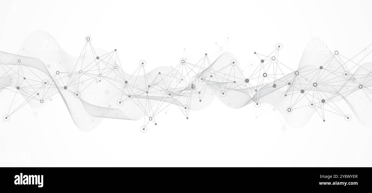 Global network connection banner design template. Header social network ...