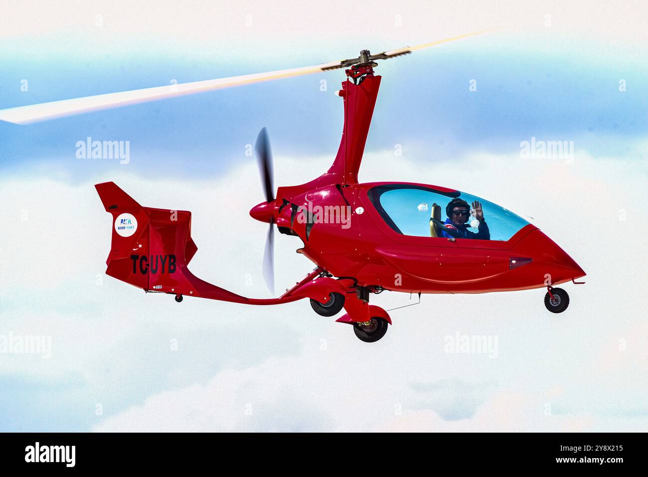 Gyrocopter, Autogyro gyroplane at Airshow Stock Photo - Alamy