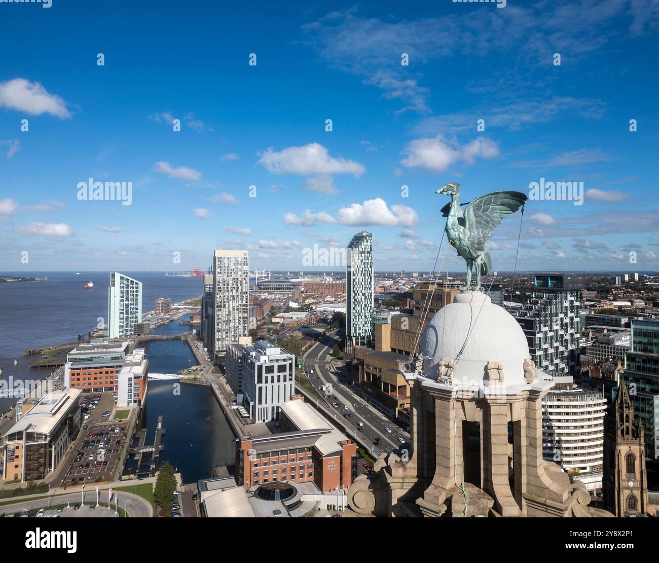 Aerial view royal liver hi-res stock photography and images - Alamy