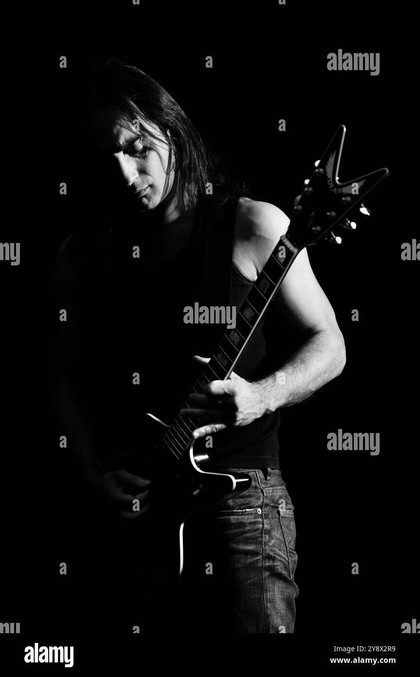Milan Italy 02/04/2009:Tommy Massara, guitarist of the Italian metal ...