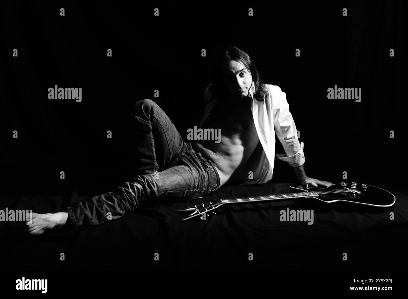 Milan Italy 02/04/2009:Tommy Massara, guitarist of the Italian metal ...