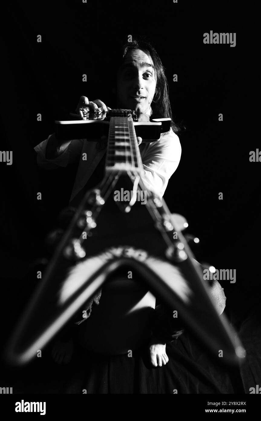 Milan Italy 02/04/2009:Tommy Massara, guitarist of the Italian metal ...