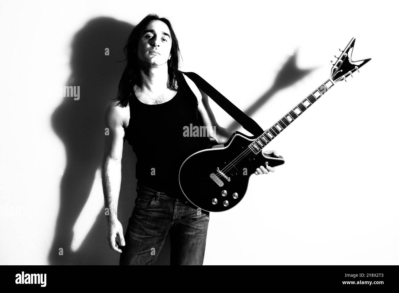 Milan Italy 02/04/2009:Tommy Massara, guitarist of the Italian metal ...