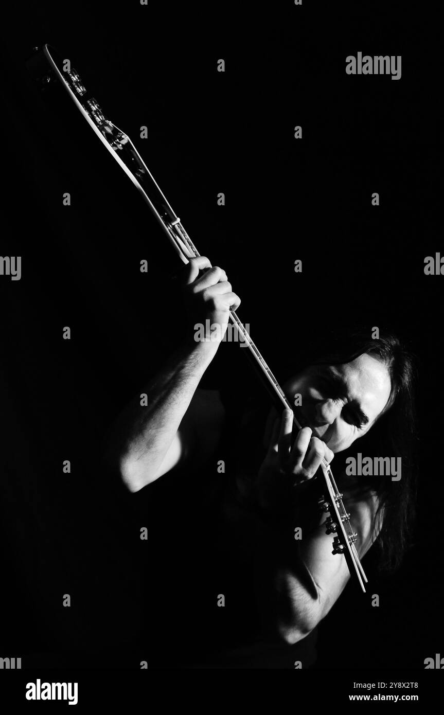 Milan Italy 02/04/2009:Tommy Massara, guitarist of the Italian metal ...