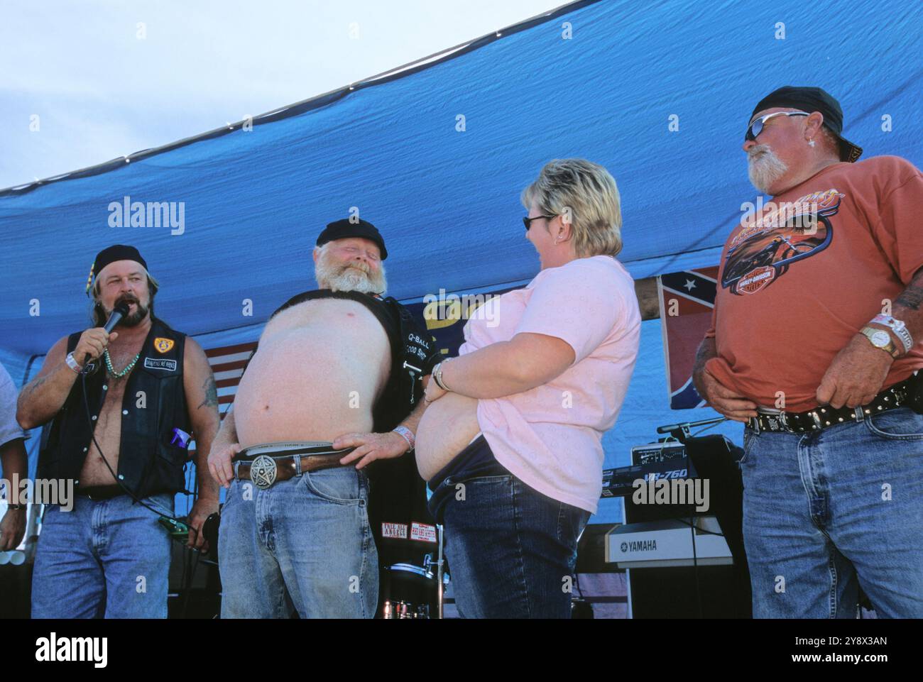 Biggest belly contest by motorcycle club in Southern Maryland Stock ...