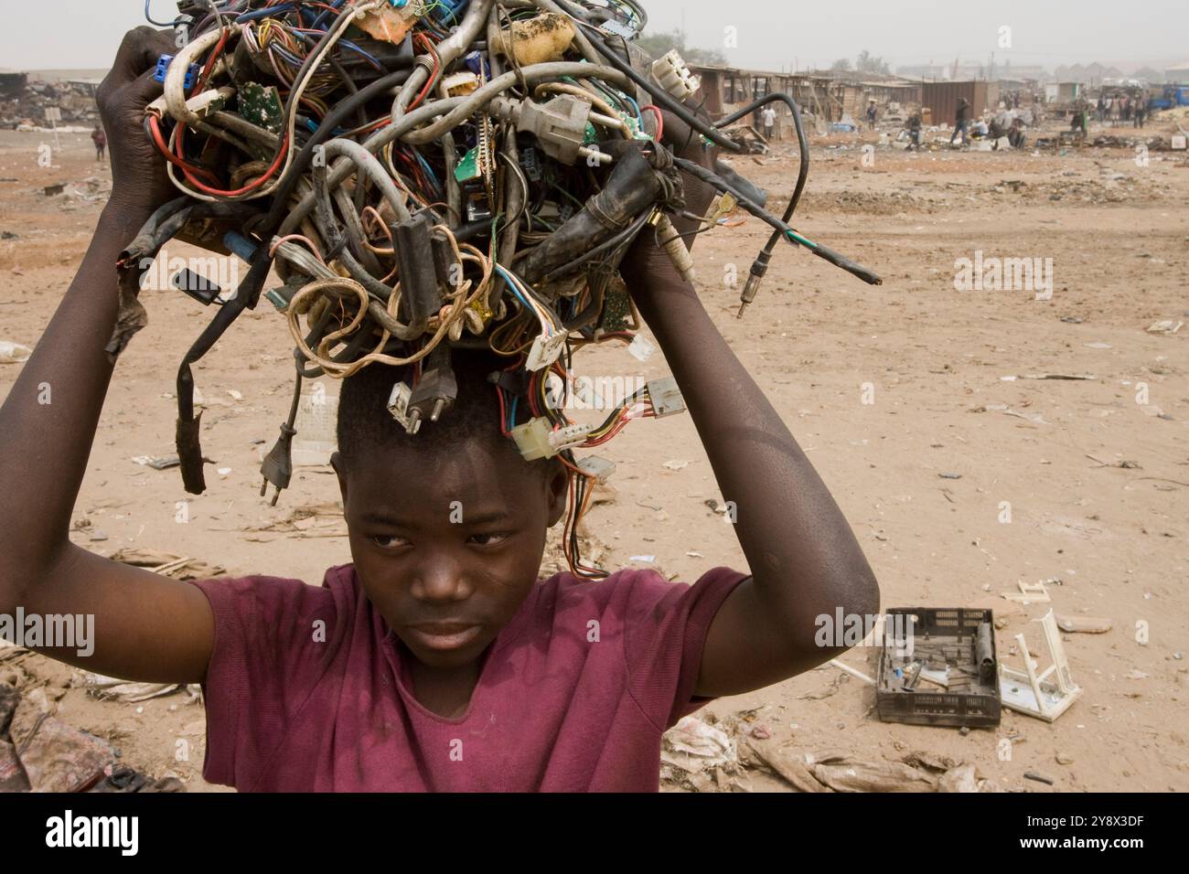 Computer dumping in Accra,Ghana Stock Photo - Alamy
