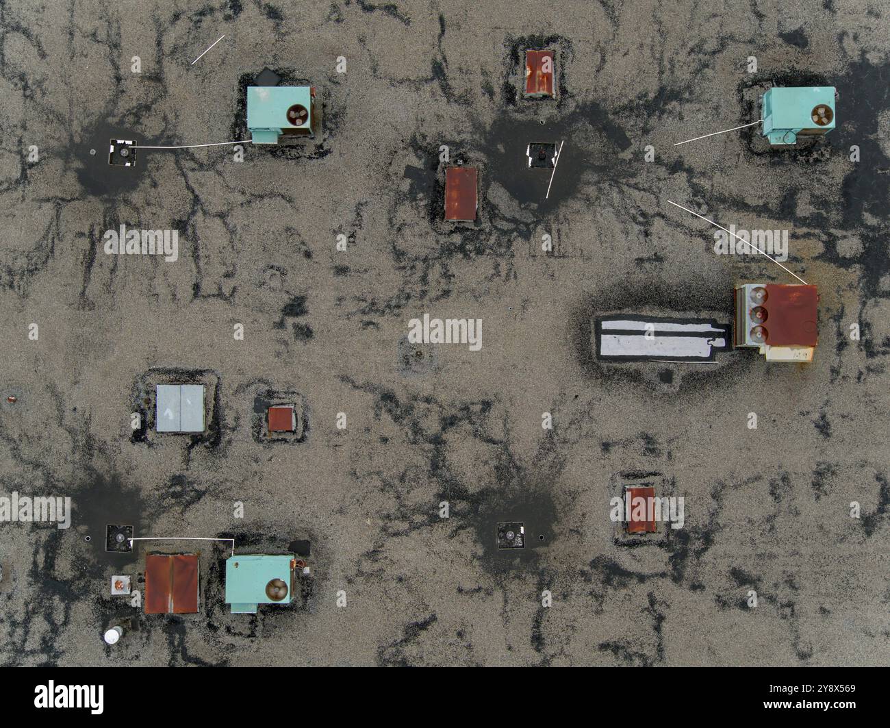 Aerial view of mall roof, Decatur, Georgia, USA Stock Photo - Alamy