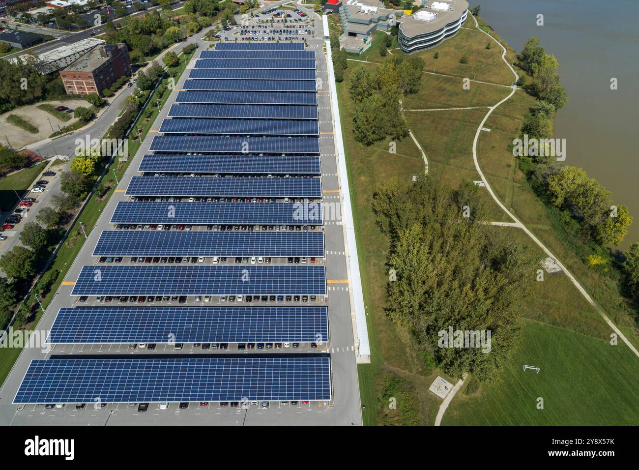 Solar Panel installation, Toledo, Ohio Stock Photo - Alamy
