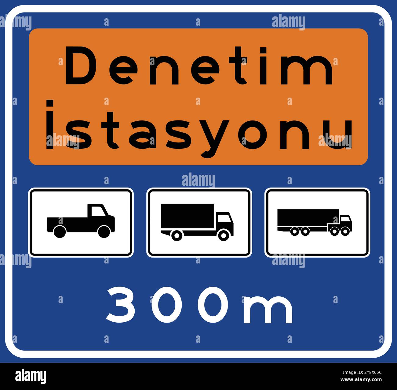 Highway inspection station, Information signs, Road signs in Turkey ...