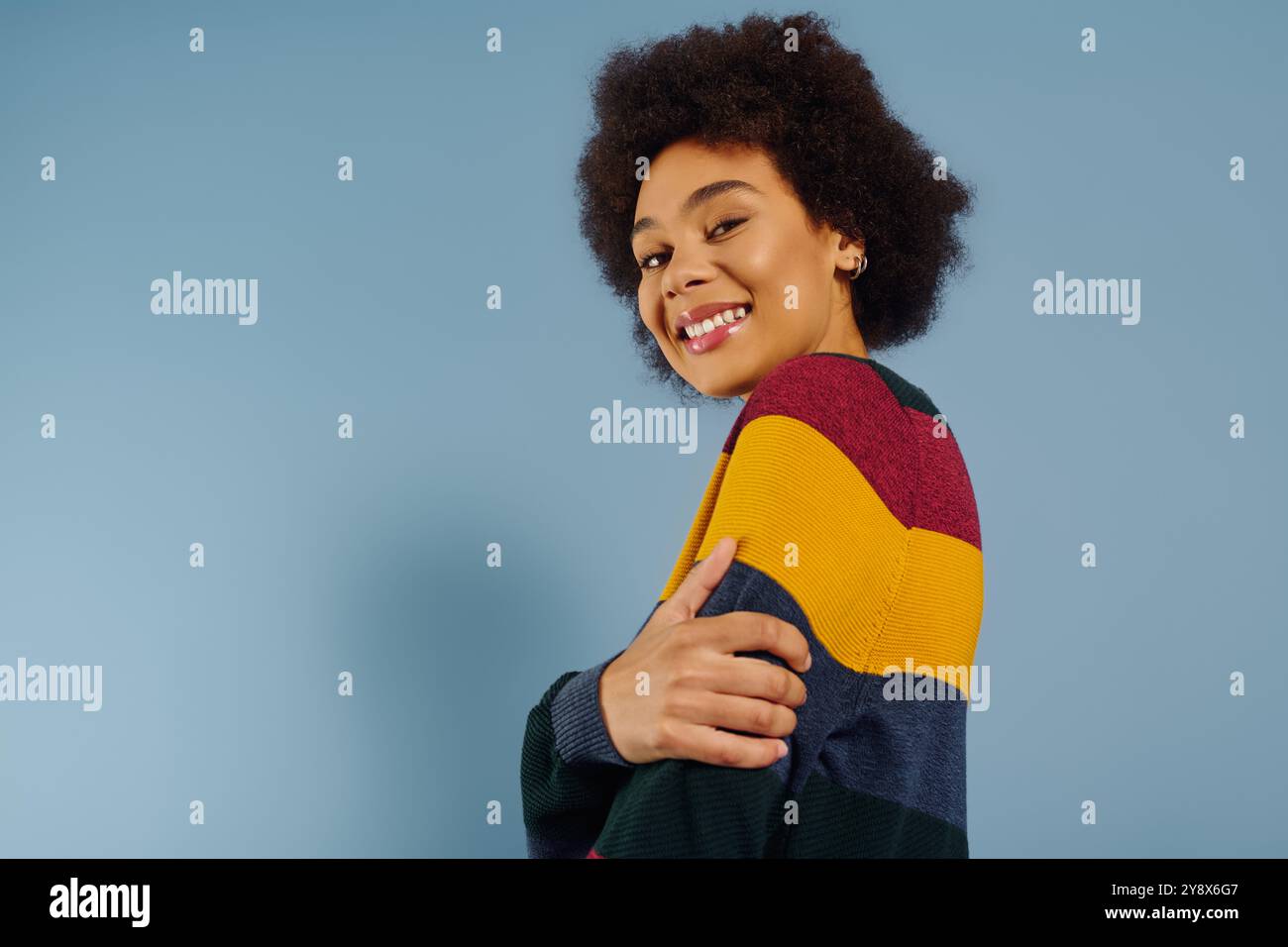 Cheerful young woman beams hi-res stock photography and images - Alamy