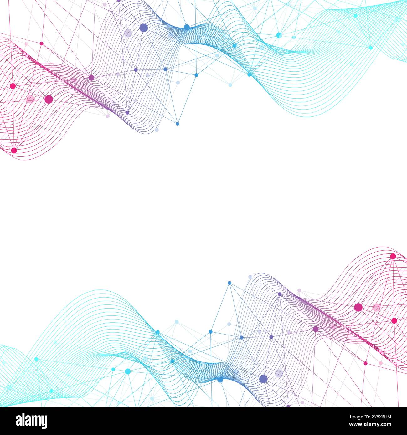 Global network connection banner design template. Header social network ...
