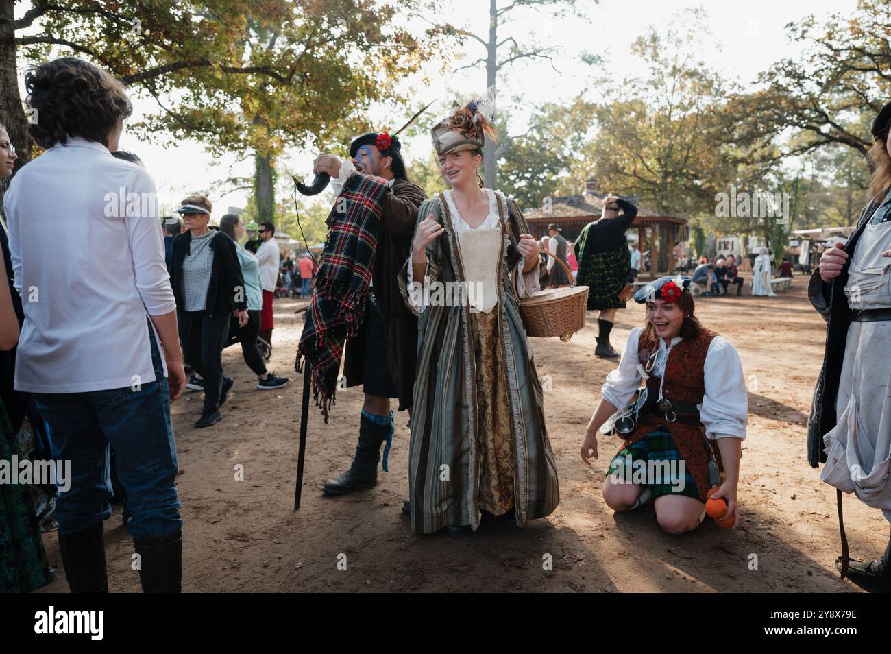 Medieval Themed Texas Renaissance Festival Performers Stock Photo - Alamy