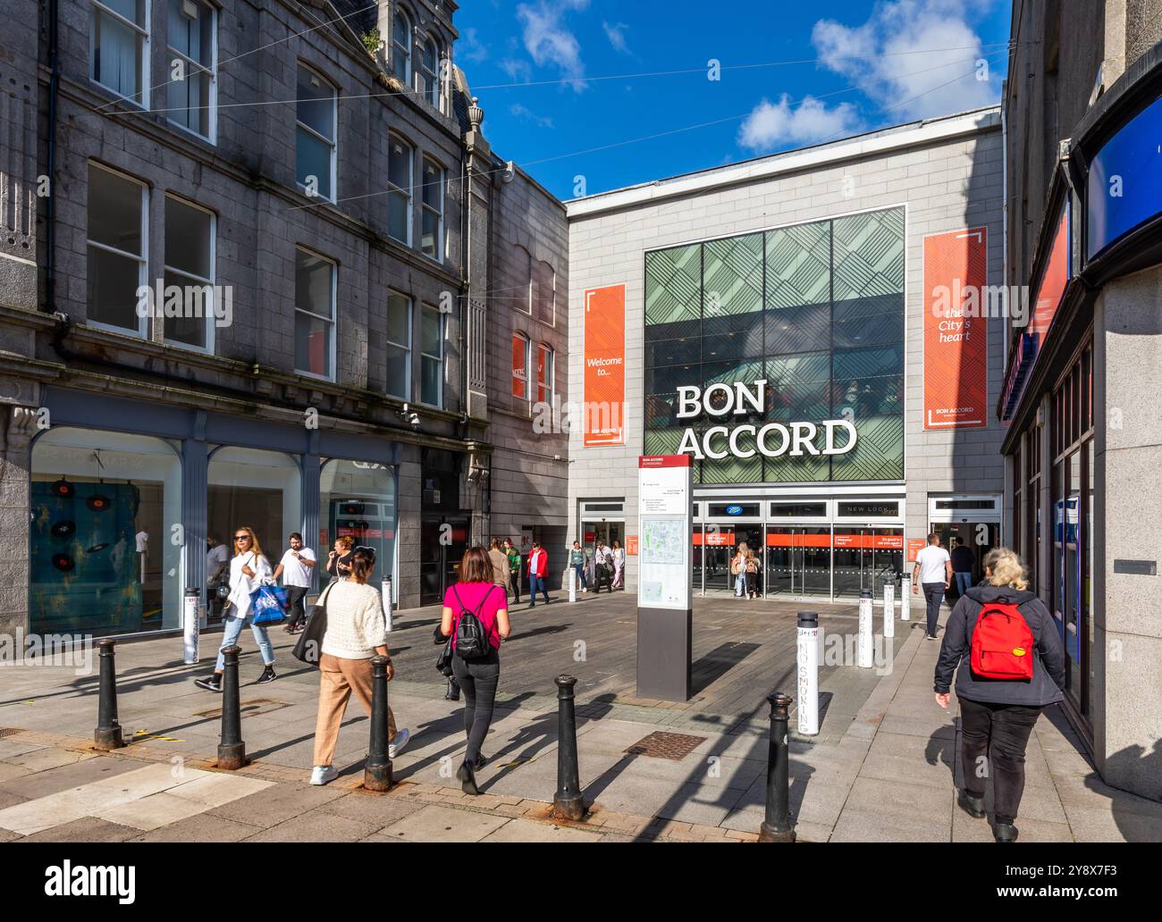The Bon Accord shopping centre in the city of Aberdeen, Scotland Stock ...