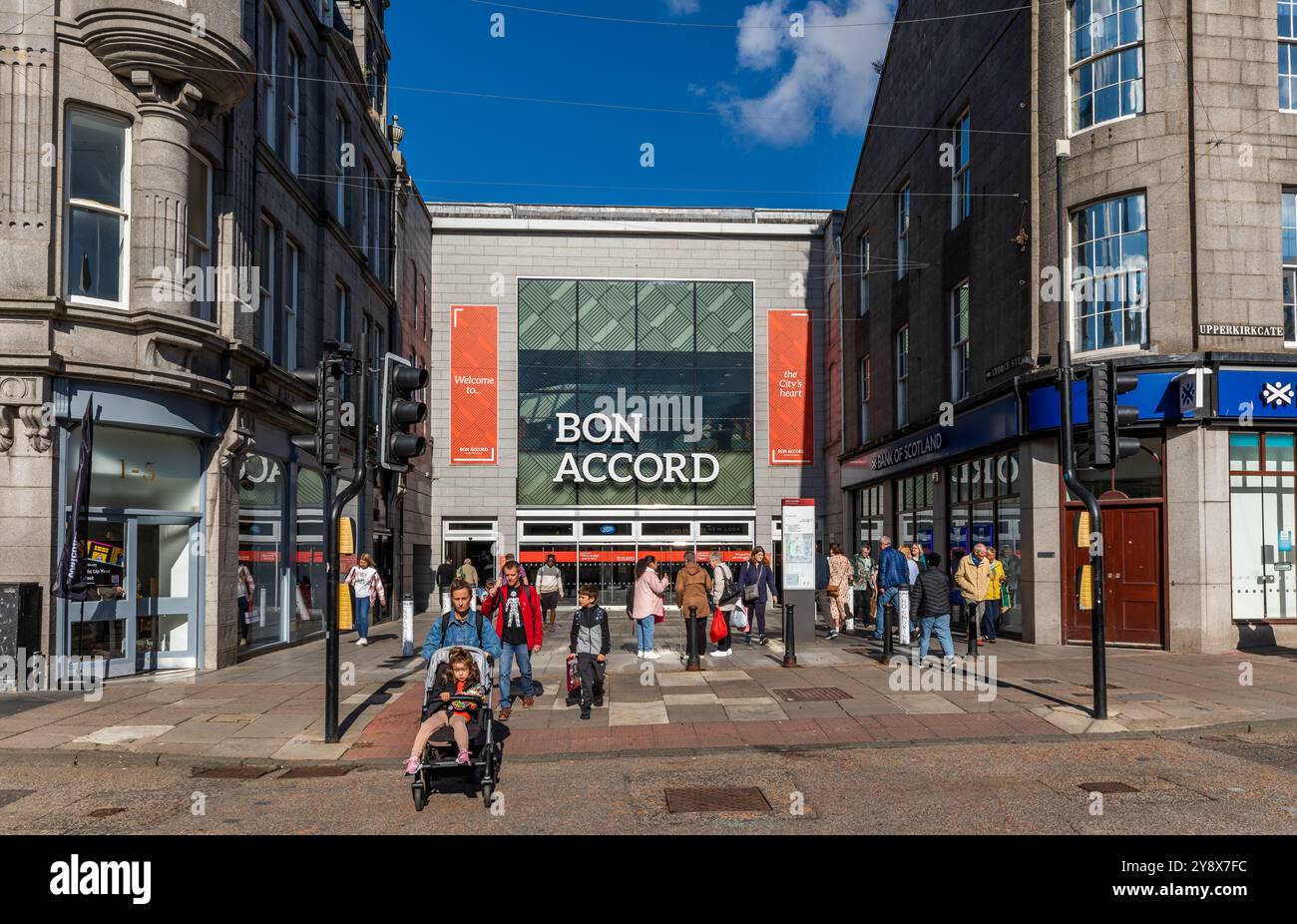 The Bon Accord shopping centre in the city of Aberdeen, Scotland Stock ...
