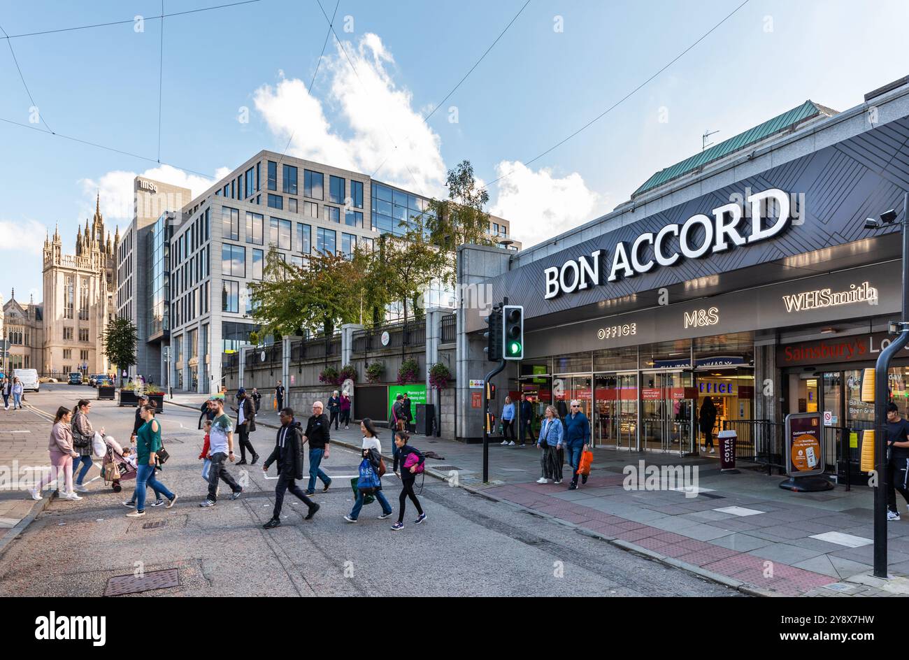 The Bon Accord shopping centre in the city of Aberdeen, Scotland Stock ...