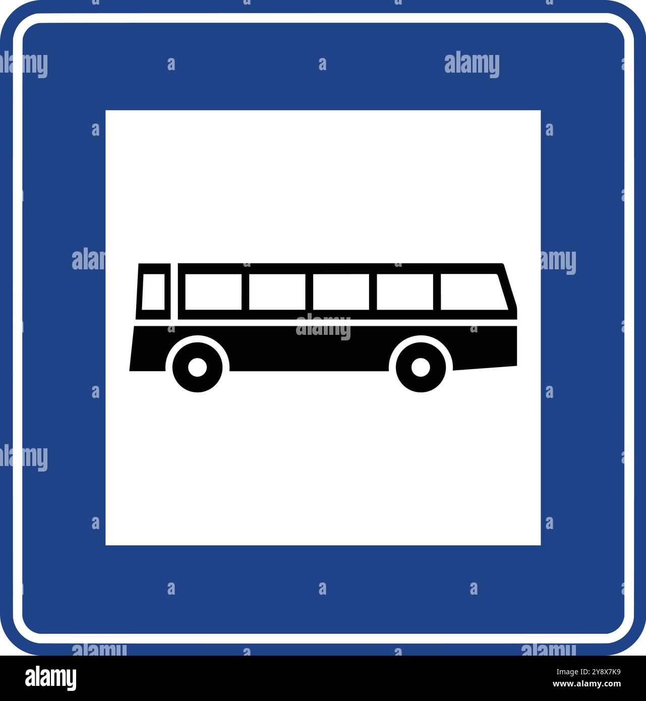 Bus station, Information signs, Road signs in Turkey. Standard traffic ...