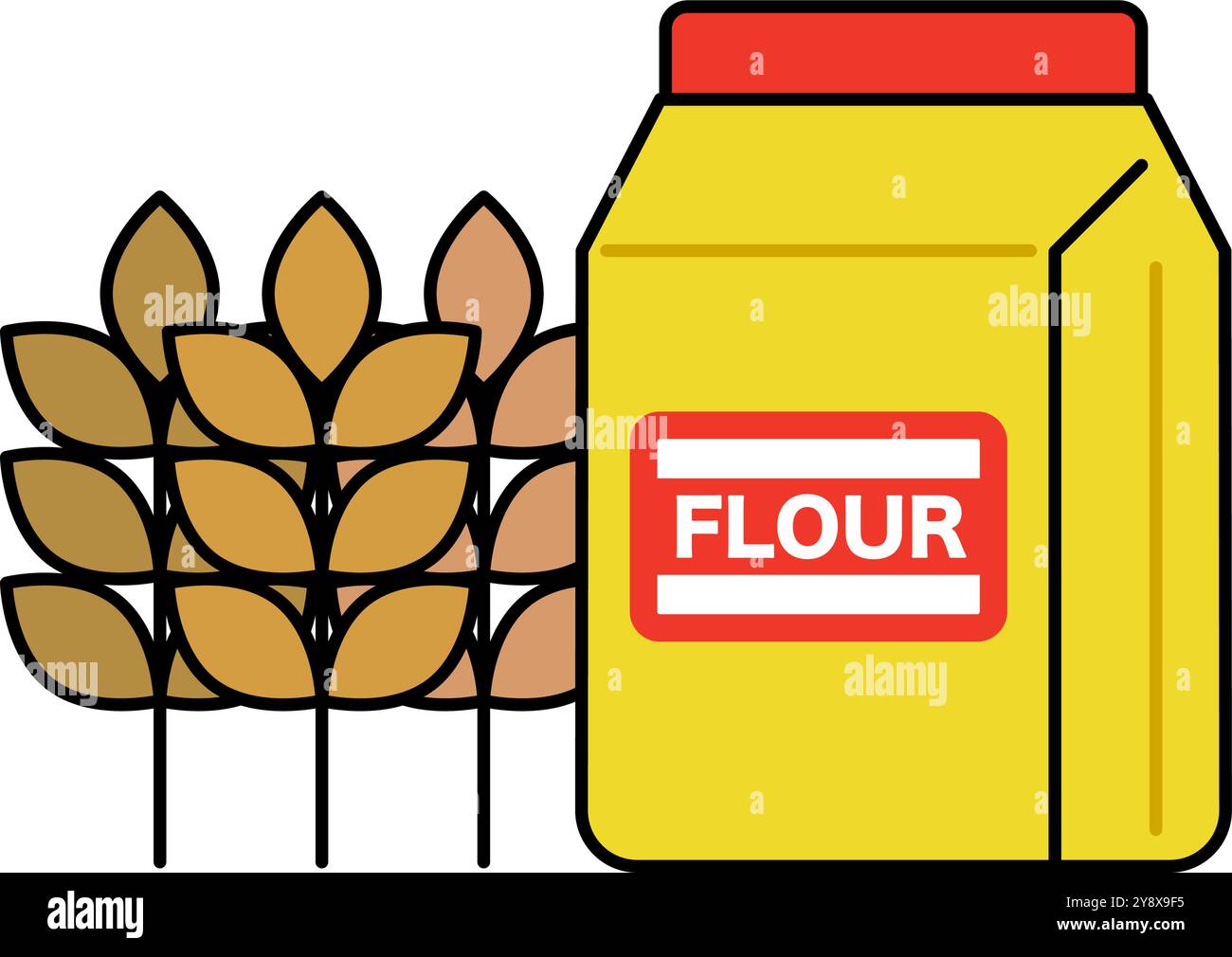 Flour bag vector hi-res stock photography and images - Alamy