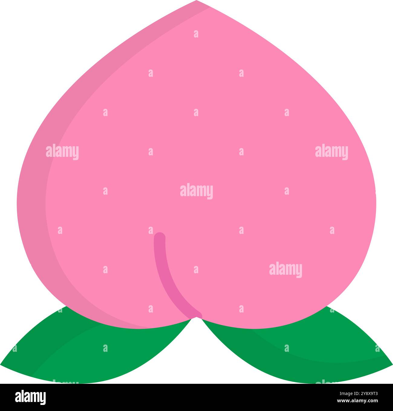 Nectarine peach fruit icon Cut Out Stock Images & Pictures - Alamy