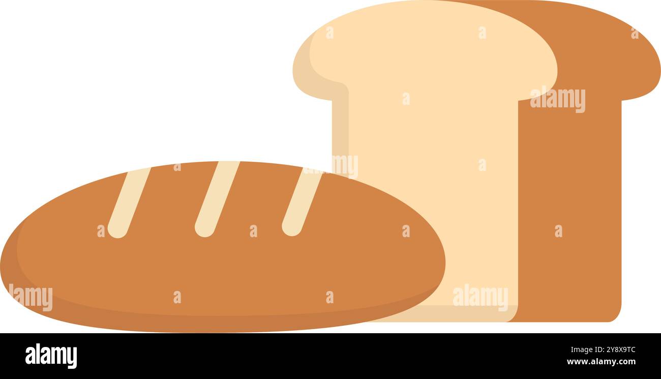 Homemade bread kitchen Stock Vector Images - Alamy