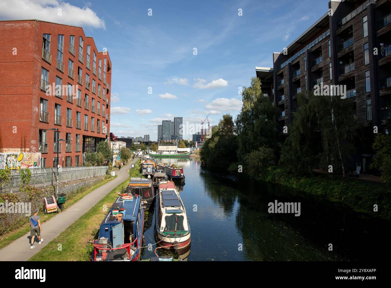 General views of Hackney Wick in East London, September, 2024. Photo ...