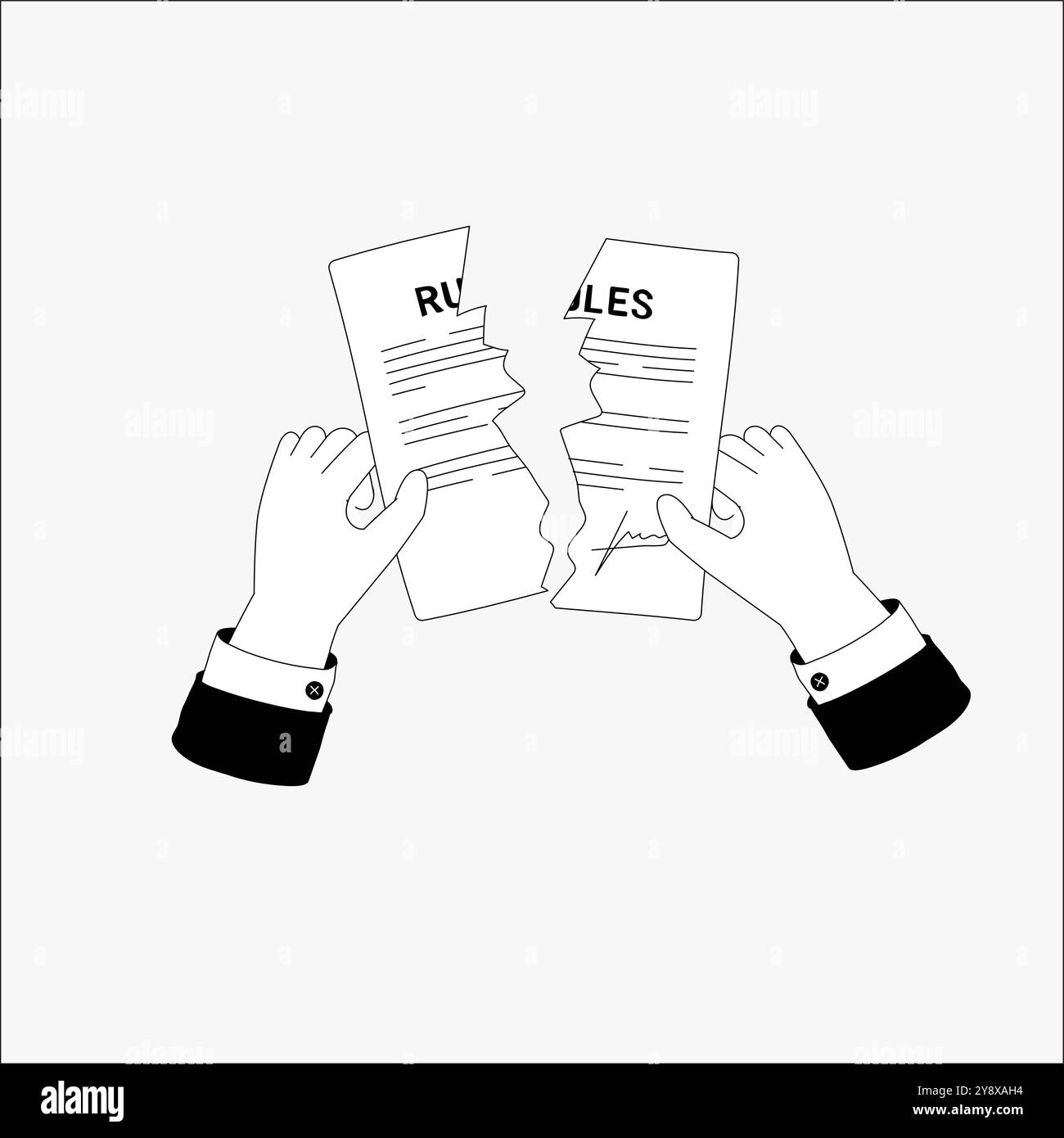 Gesture of defiance Stock Vector Images - Alamy