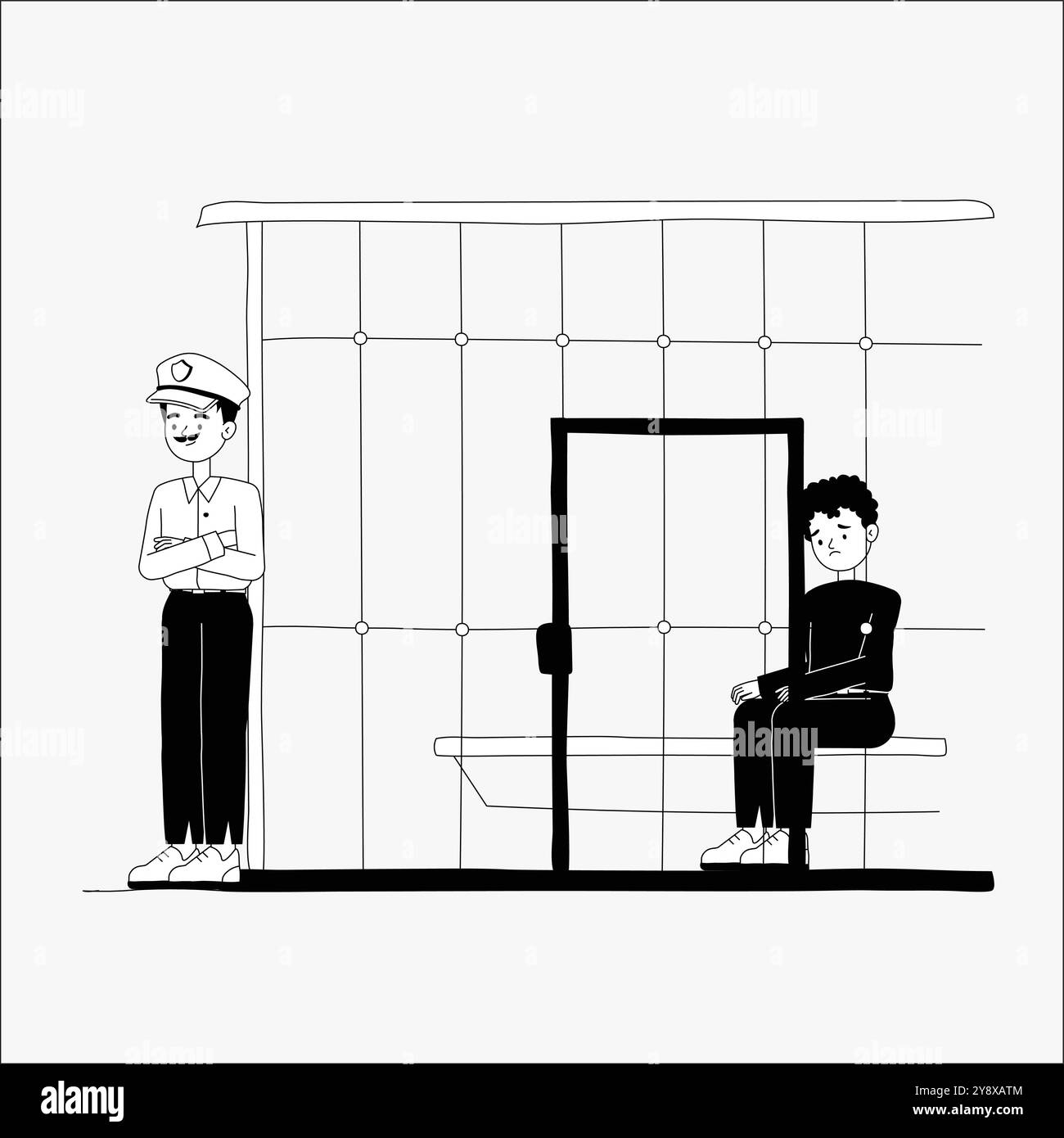 Correctional center Stock Vector Images - Alamy