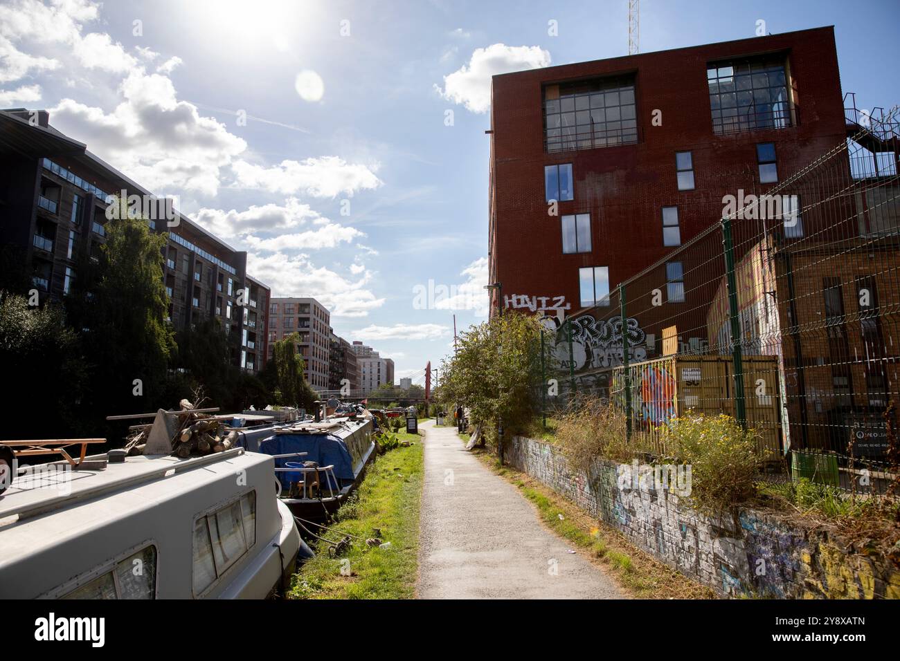 General views of Hackney Wick in East London, September, 2024. Photo ...