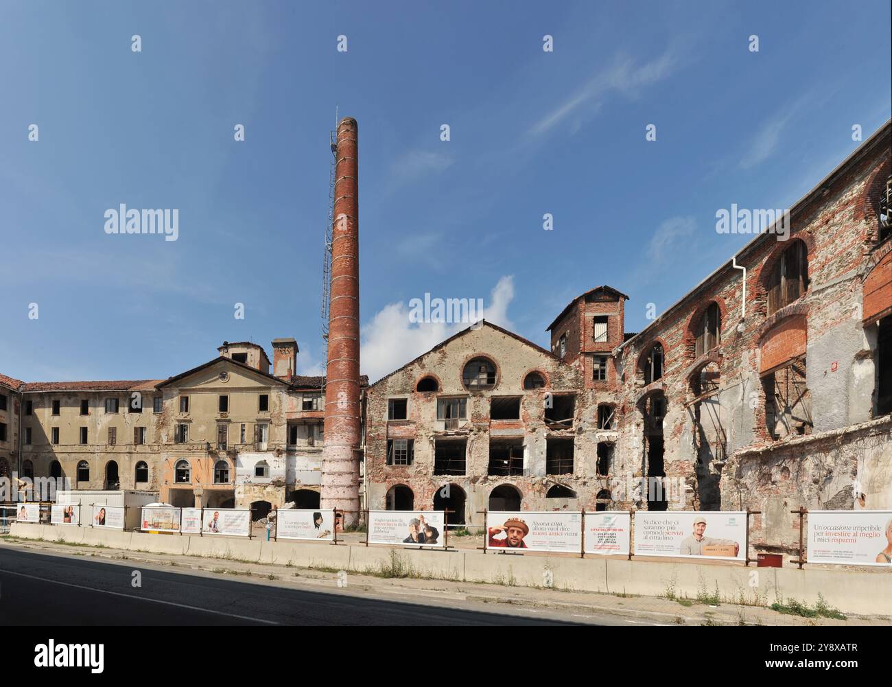 Altare (SV), Italy - August 2011: The glasswork factory SAVAM, built in ...