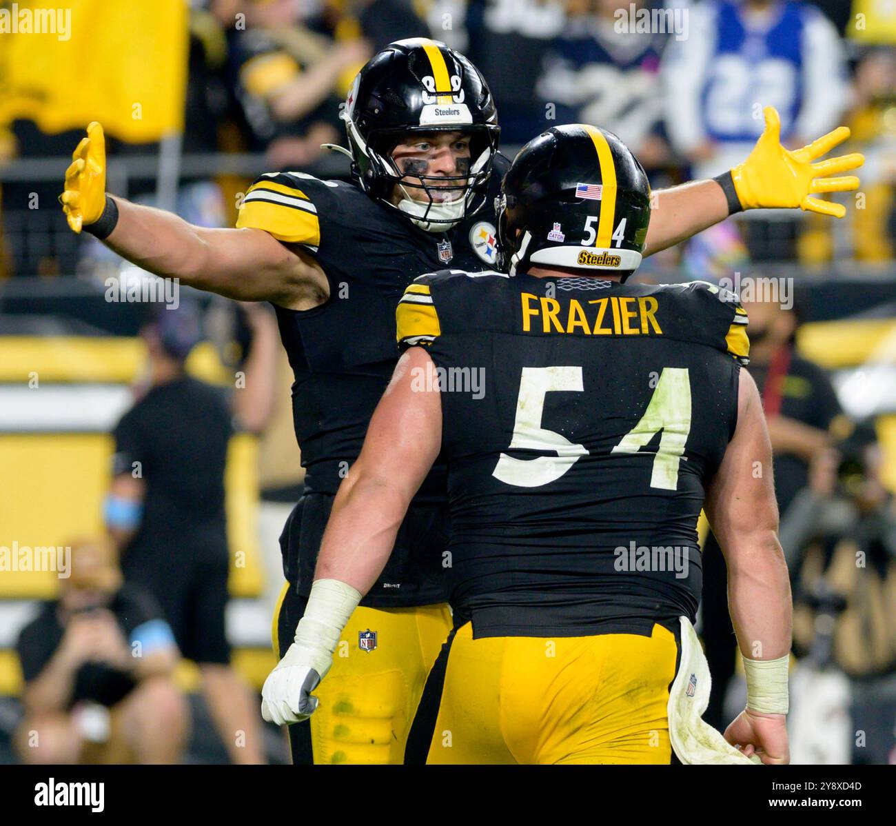 Pittsburgh, United States. 07th Oct, 2024. Pittsburgh Steelers tight ...